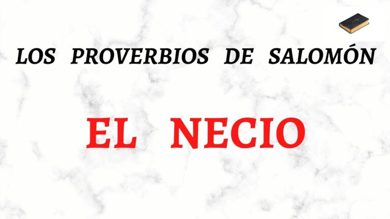 Aprende de los necios en la Biblia y aplica sus enseñanzas - Evangélico ...